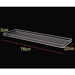 GANFANREN Bathtub Storage Rack Bath Tray Transparent Shelf Tub Multi-Function Bathroom Tools Towel Storage Shelf