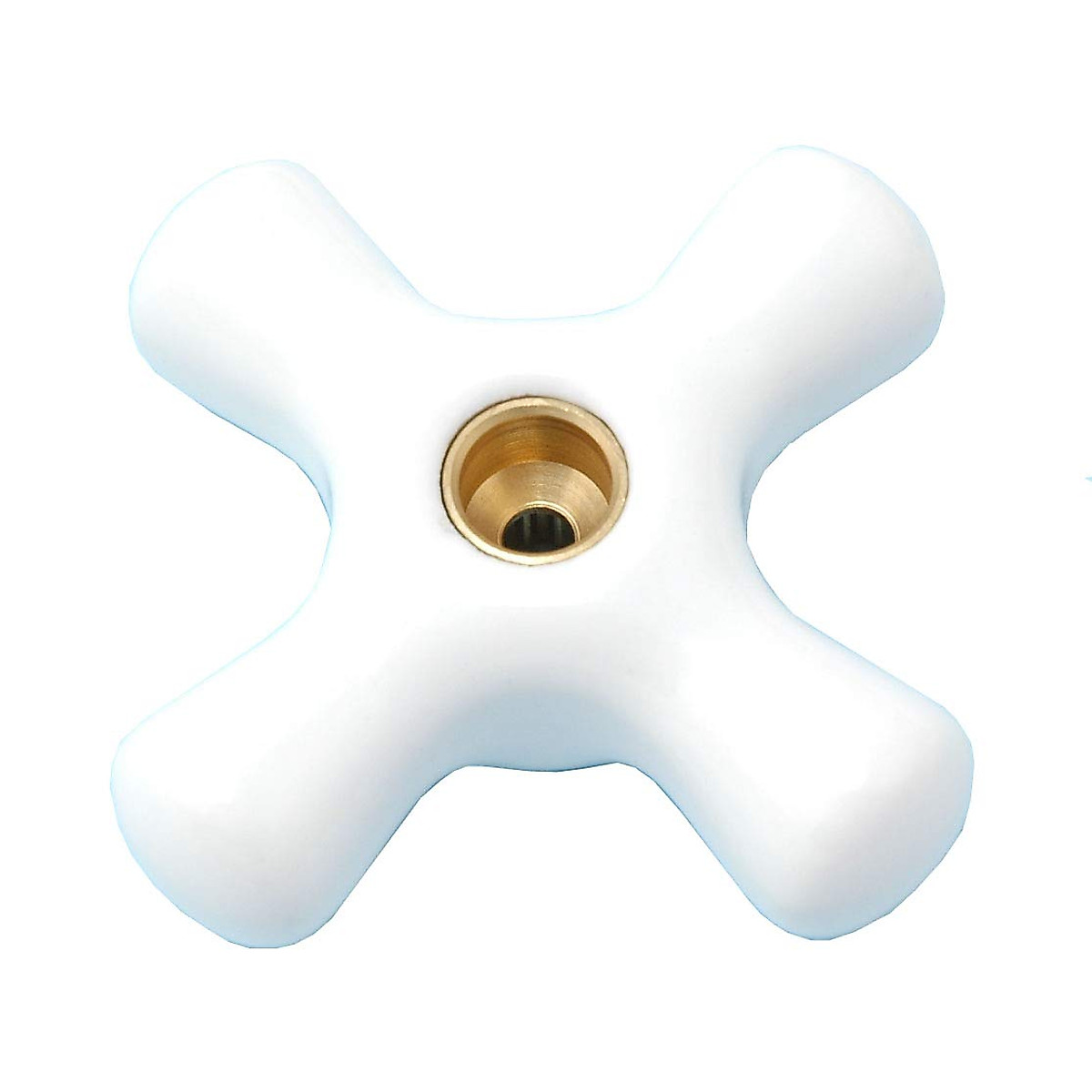 Porcelain Handles, Porcelain Knobs, Replacement Porcelain Faucet Handles, 12 Spline Connection - by PlumbUSA