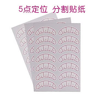 DEWIN Eye Mapping Stickers, Lash Map Under Eye Stickers Eyelashes Stickers for Lash Beginner Training and Practice 140 Pcs / 10-Sheets