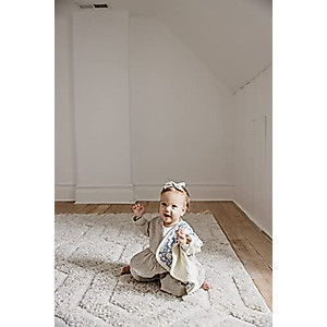 Copper Pearl 3-Layer Knit Security Blanket Set Sized 16" x 16" 2-Pack Lacie