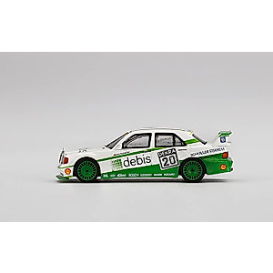 True Scale Miniatures Model Car Compatible with Mercedes-Benz 190E 2.5 16 Evolution II 1991 DTM Zakspeed #20 1/64 Diecast Model Car MGT00366