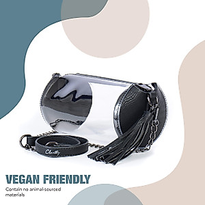 Clarity Handbags Clear Stadium Approved Purse - Lola - Transparent Crossbody Purses - PVC Vinyl Hand Bag For Women …