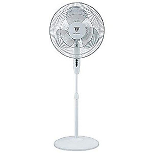 HomePointe FS40-19MW 16 Inch White Stand Fan