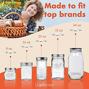 Canning Lids Regular - 108 Pcs Regular Mouth Canning Lids 108 Canning Labels, Canning Jar Lids Regular Mouth For Ball Canning Jars, Canning Supplies Mason Jar Lids Regular Mouth Mason Jar Lids Labels