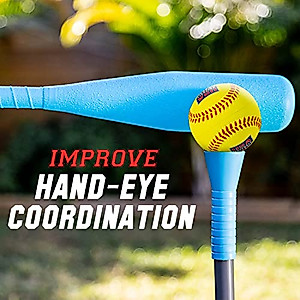 Franklin Sports Foam Practice Softballs - (4) USA Softball Official Size Foam Softballs for Kids - Squishy Foam Softball Balls - Great for Youth Training + Practice, Yellow