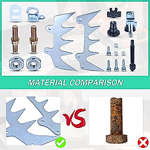 Adefol Chain Saw Bumper Spike/Felling Dog 21pcs Kit for Stihl MS660 MS460 MS440 066 046 044 Replacement Parts with Chain Adjuster Tensioner, Bar Stud, Bar Nut for 1122 664 0503, 1122 664 0508