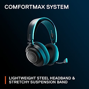 SteelSeries Arctis Nova 7P Wireless Multi-Platform Gaming Headset — Neodymium Magnetic Drivers — 2.4GHz + Bluetooth — 38Hr USB-C Battery — Gen2 AI Mic — PlayStation, PC, Switch, VR, Mobile - Black