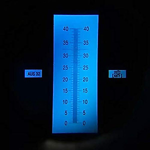 AMTAST Hand Held DEF AdBlue Refractometer Tester for Urea Concentration in Diesel Exhaust Fluid Aqueous Urea Solution with ATC Automatic Temperature Compensation Measuring Range 0-40% (Copper)