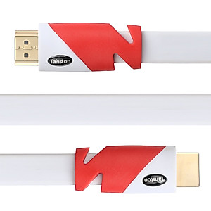 Tainston Flat High Speed HDMI Cable (50 Feet) Support 4K 2160P,3D,1080P,Audio Return Channel