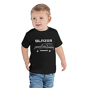 1987 Chevy K5 Blazer Truck Toddler Short Sleeve Tee Black