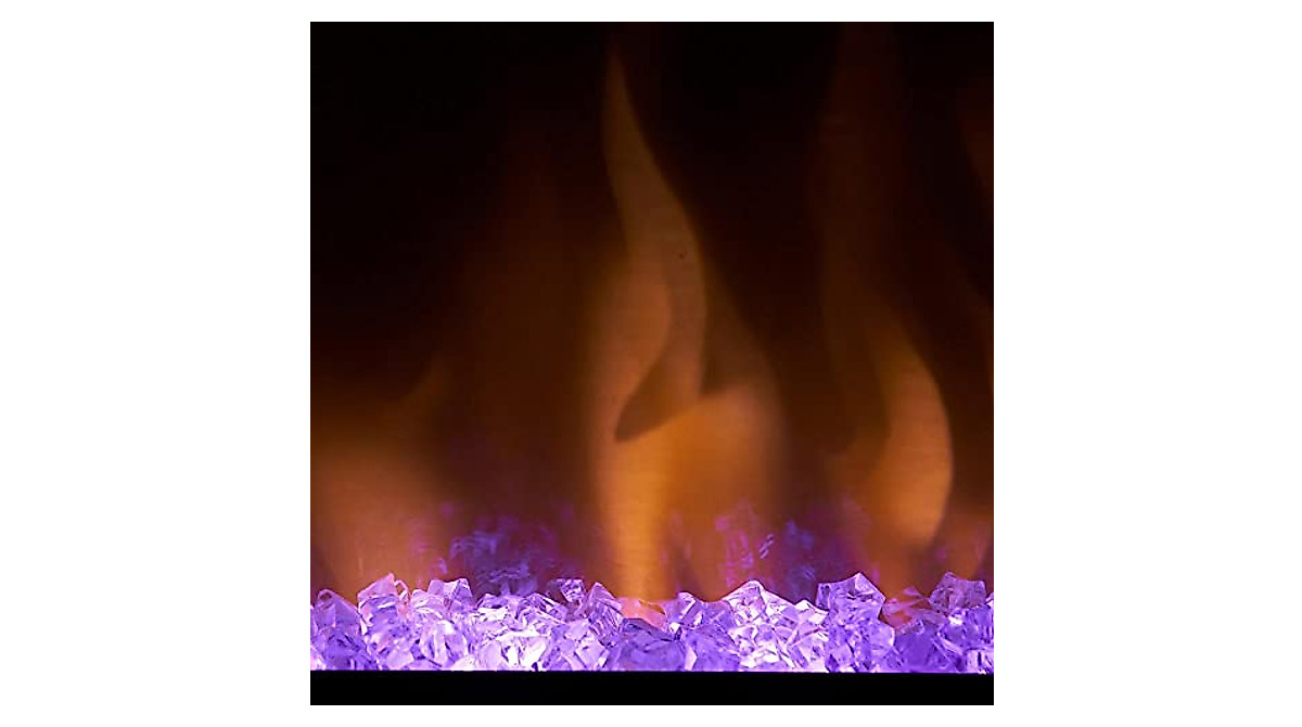 Dimplex 36-Inch Slim Built-in Electric Fireplace with Multi-Fire Color Tech