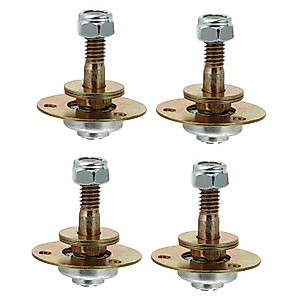 DOITOOL 4pcs Rocking Chair Bearing Mechanic Accessories Furniture Bolts Patio Chair Leveling Screws Glider Rocker Parts Chair Leg Screw Caps Bearing for Rocking Chair Rocking Chair Bearing
