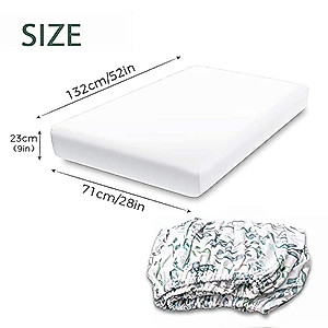 Changing Pad Cover & Crib Sheet, Green Leaf
