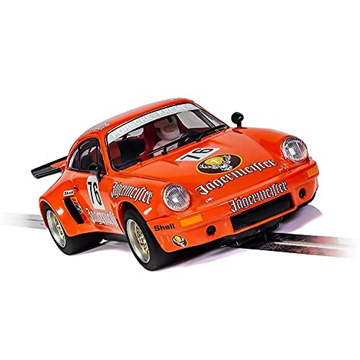 Scalextric Porsche 911 3.0 RSR Jagermeister 1:32 Slot Race Car C4211 Orange