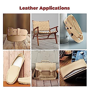 ELW Leather Blank Belt | 3-4 Oz. (1.2-1.6mm) Thickness | Size: 1-1/4"x40" (3.175x101cm) Cowhide Vegetable Tanned | Full Grain Strip, Strap | Ideal for DIY Belts for Tooling, Crafting & Stamping