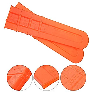Cabilock Toiletries Items 8pcs Chainsaw Bar Cover Plastic Chain Bar Protective Cover Scabbard Guard Cutter Parts Tools Plate Anti Scratch Garden Accessories Replacement for Scabbard Travel Travel