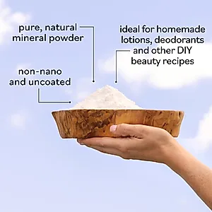 Sky Organics - Zinc Oxide Powder, 16 oz - Non-Nano & Uncoated - Make Your Own Lotion, Deodorant, Cream, Soap - DIY Essentials - Resealable Bag - Natural, Vegan & Cruelty Free - Beauty & Personal Care
