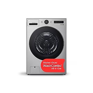 LG WM6998HVA 27 Inch Smart Front Load Washer/Dryer Combo with 5.0 cu ft. Capacity, Stainless Steel
