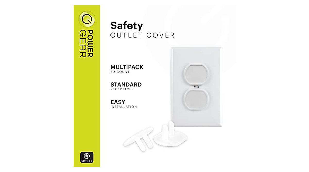 Power Gear Child Proof Outlet Covers - 30 Count