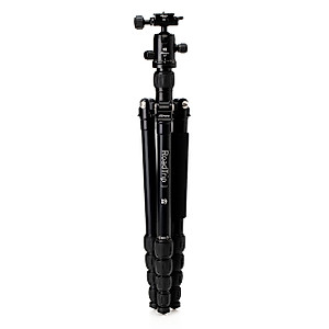 Benro MeFOTO Roadtrip Travel Tripod, Ballhead and Monopod in Black, 1 Series Aluminum Legs, 4 Leg Sections, Twist Leg Locks, Padded Carrying Case (BMRTABLK)