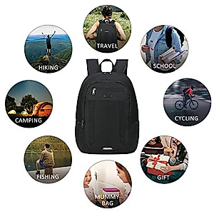 MAXTOP Laptop Backpack Business Computer Backpacks with USB Charging Port College Bookbag Fits Laptop up to 17 inch