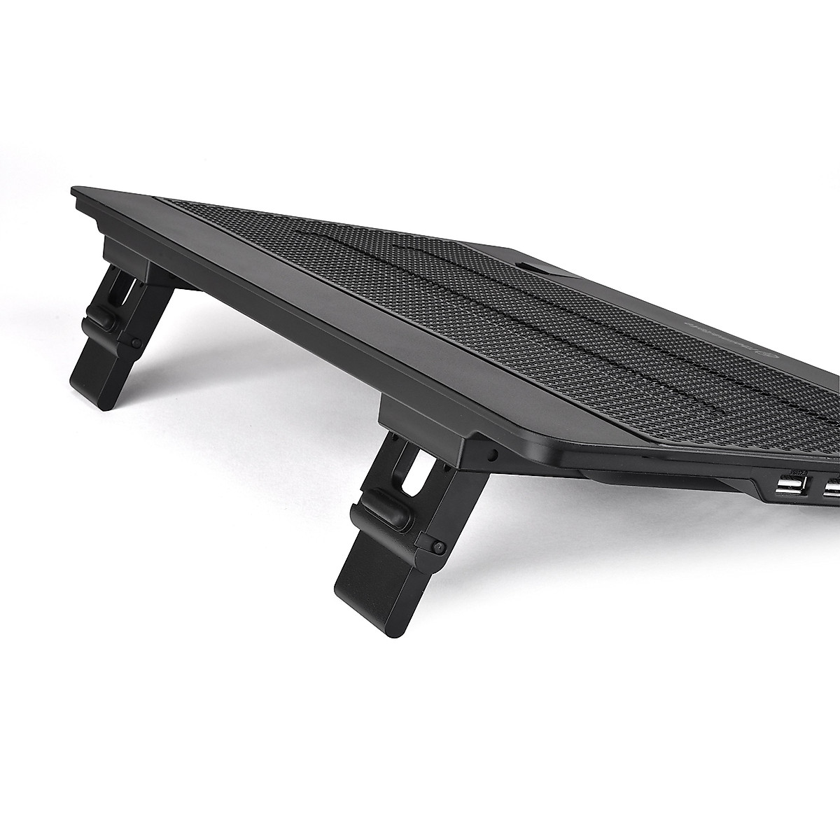 Thermaltake Massive 14 Steel Mesh Panel Dual 140mm Blue LED Fan Adjustable Speed Control 10"-17" Laptop Notebook Cooling Pad CL-N001-PL14BU-A,Black