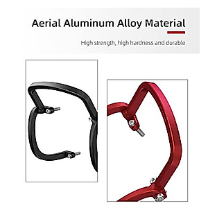 gouduoduo2018 FPV Drone Gimbal Bumper for DJI FPV Drone PTZ Protect Bar Aluminum Alloy Camera Anti-collision (Red)