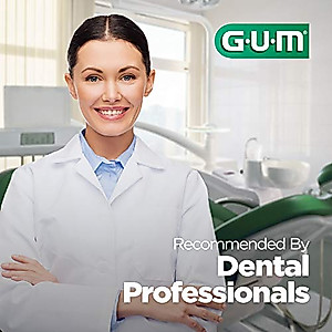 GUM Proxabrush Permanent Handle Refills - Compatible with Go-Betweens Interdental Brushes - Floss Picks for Teeth, Braces, and Implants (6pk)