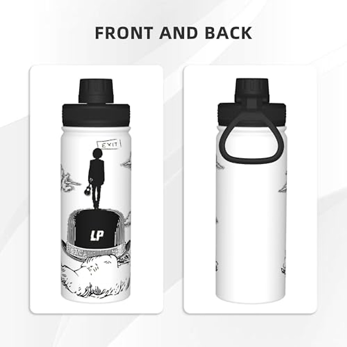 Eevikion Laura Musics Pergolizz Stainless Steel Insulated Tumbler Sports Water Bottle Hot and Cold Travel Cup 18oz