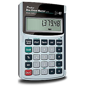 Calculated Industries 3400 Pocket Real Estate Master Financial Calculator