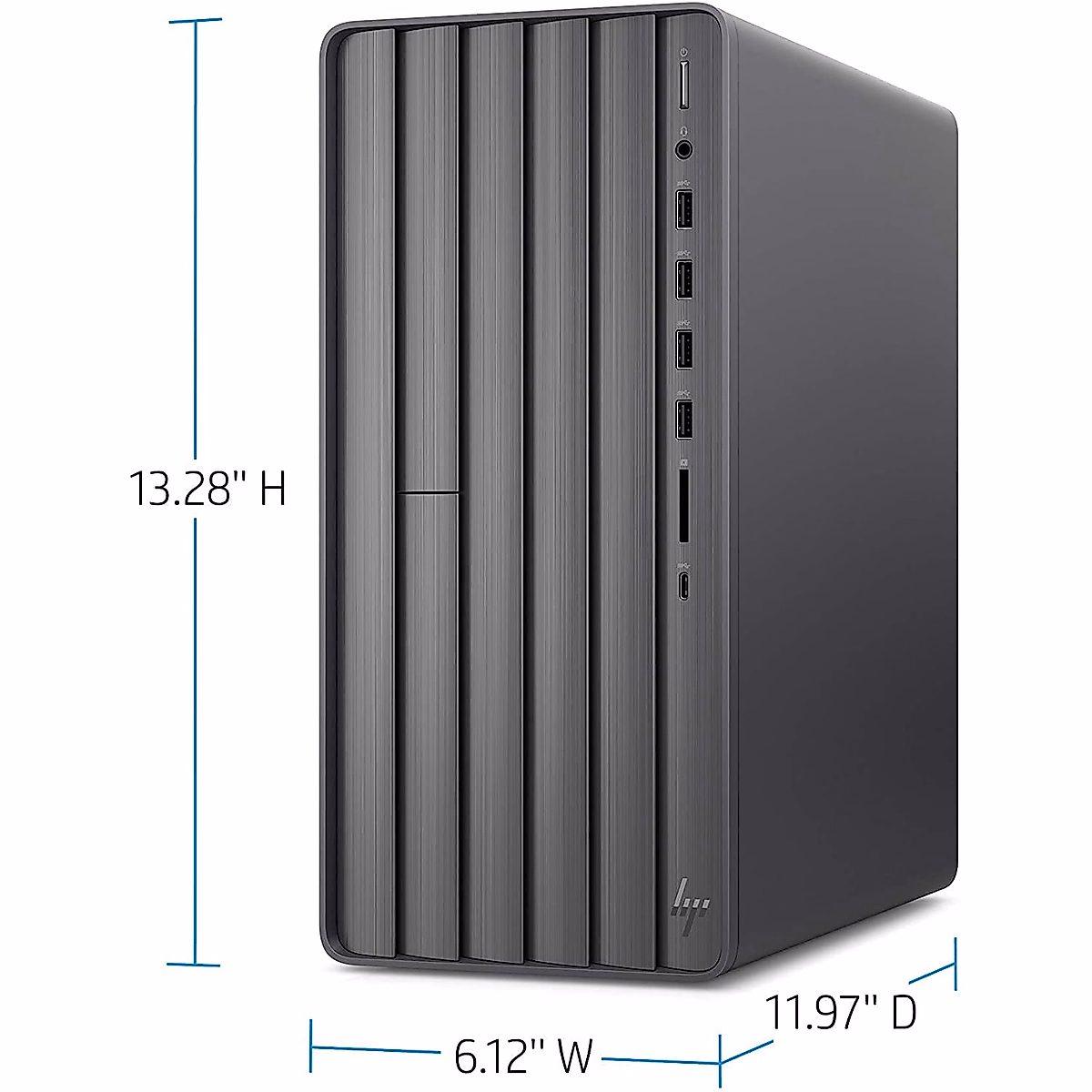 HP 2022 Newest Envy Desktop Computer 6-Core Intel i5-10400 32GB DDR4 RAM 512GB M.2 NVMe SSD 1TB HDD Intel UHD Graphics HDMI VGA USB-C WiFi AC BT RJ-45 Mouse Keyboard Windows 11 Pro w/RE USB