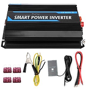 Car Power Inverter, 2000W 12V to 220V Pure Sine Power Voltage Inverter Transformer Auto Accessory
