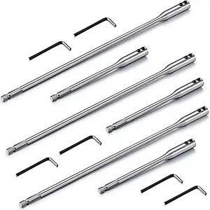Drill Bit Extension 6, 12 Inch Drill Bit Set Wood Spade Bit Set High Carbon Steel Drill Bit Extender Drill Extension Bit Holder with Wrench Key for Wood Turners Construction Accessories (12)