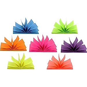 4A Sticky Pop-up Notes,3 x 3 Inches,Neon Assorted,Self-Stick Notes,100 Sheets/Pad,12 Pads/Pack,4A 303x12-N-Z