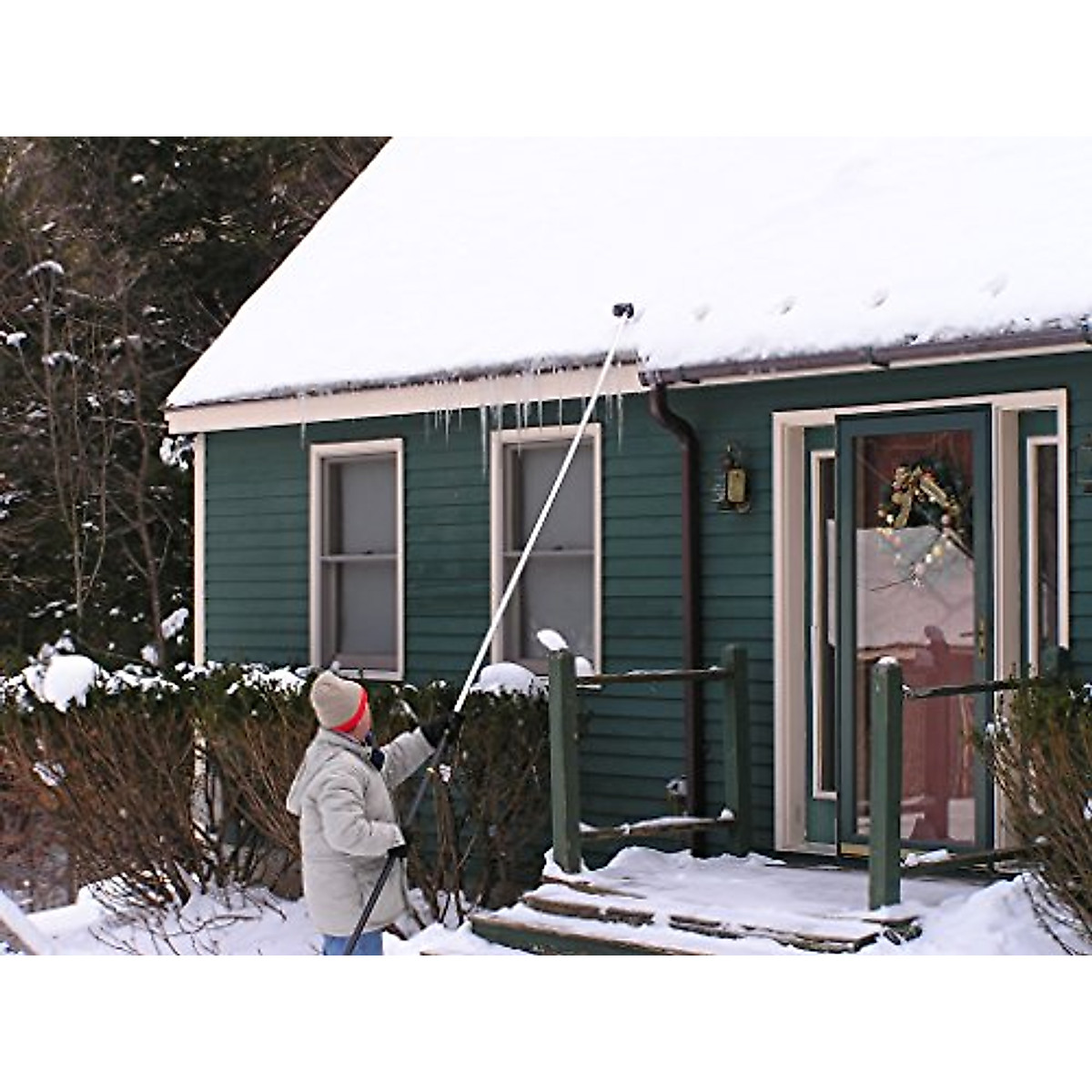ICE MELT Cup First TIME Home Owners: Prevent ICE DAMS, USE The ICE MELT Cup, Threaded Handle
