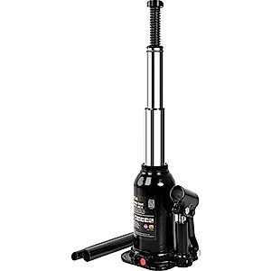 Torin 4 Ton (8,000 LBs) Double Ram Welded Hydraulic Car Bottle Jack for Auto Repair and House Lift, Black, ATH80402XB