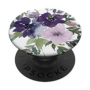 Floral Flower Purple Lavender Flowers Flowery PopSockets Standard PopGrip