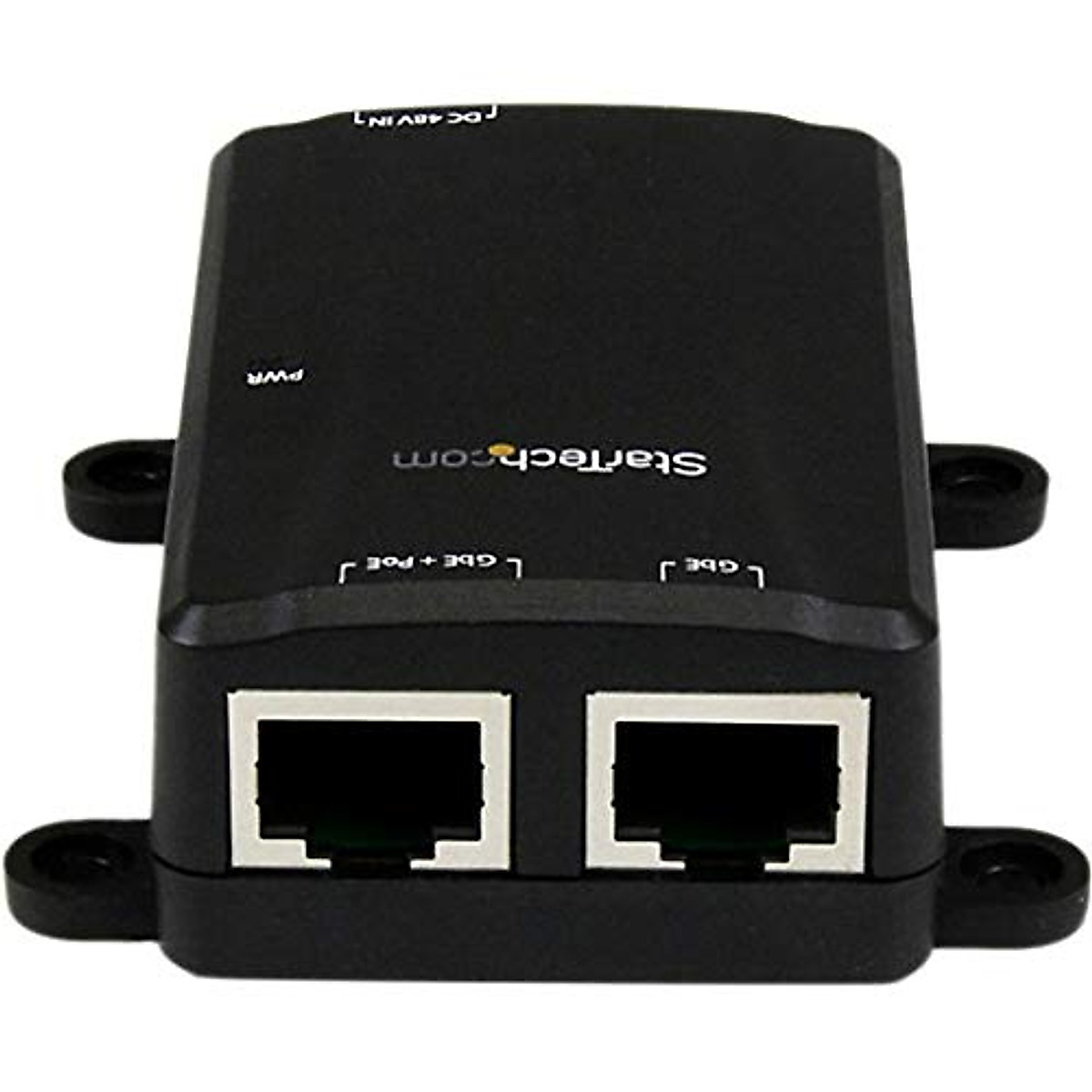 StarTech.com 1 Port Gigabit Midspan - PoE+ Injector - 802.3at and 802.3af - Wall-Mountable Power over Ethernet Injector Adapter , TAA (POEINJ1G)