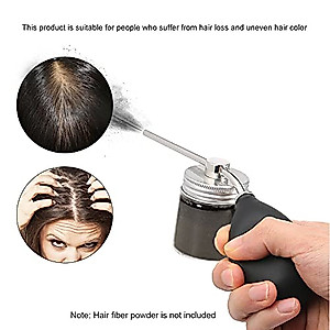 Denpetec Hair Fiber Applicator,Spray Applicator Pump Nozzle for Hair Fibers,Professional Hair Fiber Spray Applicator,Hair Loss Concealer Sprayer,Silicone Fiber Powder Hair Grooming Tool