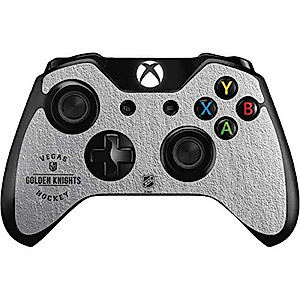 Skinit Decal Gaming Skin Compatible with Xbox One Controller - Officially Licensed NHL Vegas Golden Knights Black Text Design
