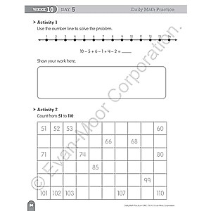 Evan-Moor Daily Math Practice, Grade 1