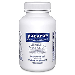 Pure Encapsulations UltraMag Magnesium | Supplement to Support Nutrient Metabolism, Energy Production, Bones, Muscle Relaxation, and Cardiovascular Health* | 120 Capsules