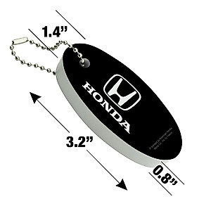 GRAPHICS & MORE Honda Logo Floating Keychain Oval Foam Fishing Boat Buoy Key Float