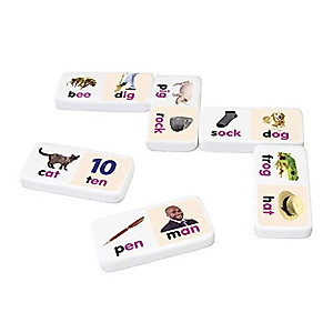 Junior Learning Rhyming Word Dominoes Educational Action Games, Multi, Model: JL490