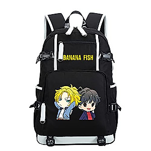 COSABZ Anime Banana Fish Backpack Shoulder Bag Laptop Bag Cosplay Travel Rucksack Bag 2 (4)