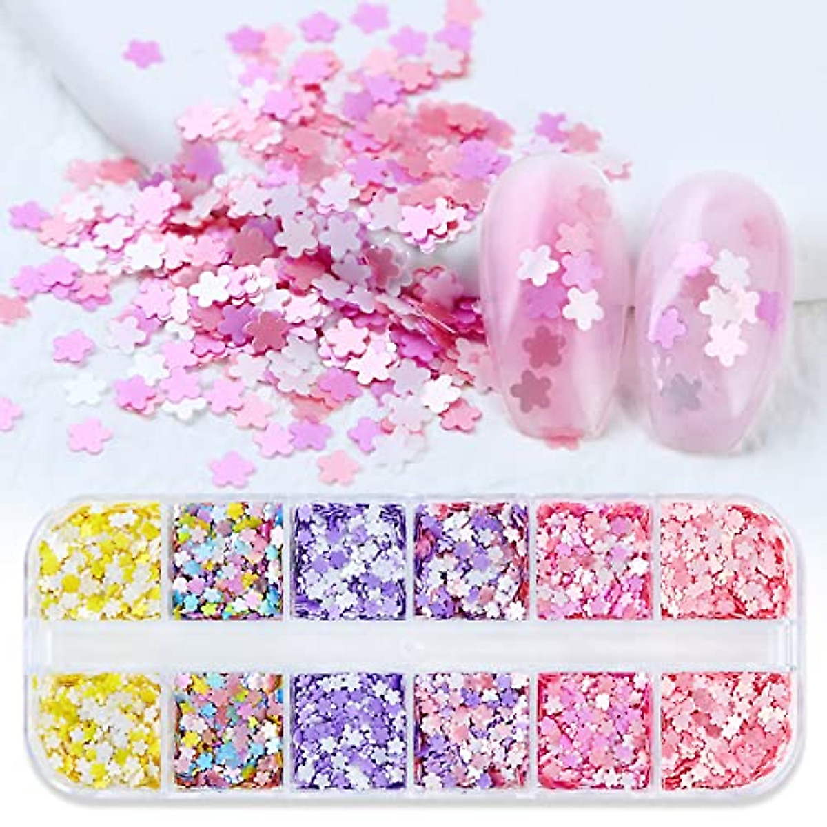 Flower Glitter Resin Fillings Flakes Sequins Epoxy Resin Mold Fillers for DIY Jewelry Making Nail Art Decors