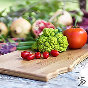 Totally Bamboo Alabama State Shaped Serving & Cutting Board, Natural Bamboo