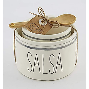 Mud Pie Circa Guacamole and Salsa Serving Dish Sets (Circa Salsa and Guac)