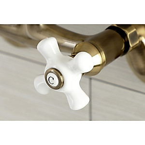 Kingston Brass KS612AB Kingston Bar Faucet, Antique Brass