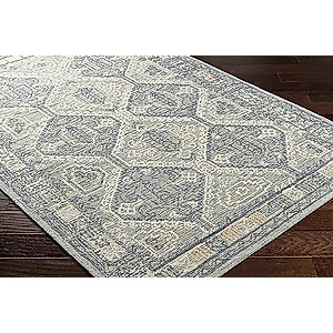 Mark&Day Area Rugs, 8x10 Buffalo Center Traditional Medium Gray Area Rug, Grey White Beige Carpet for Living Room, Bedroom or Kitchen (8' x 10')